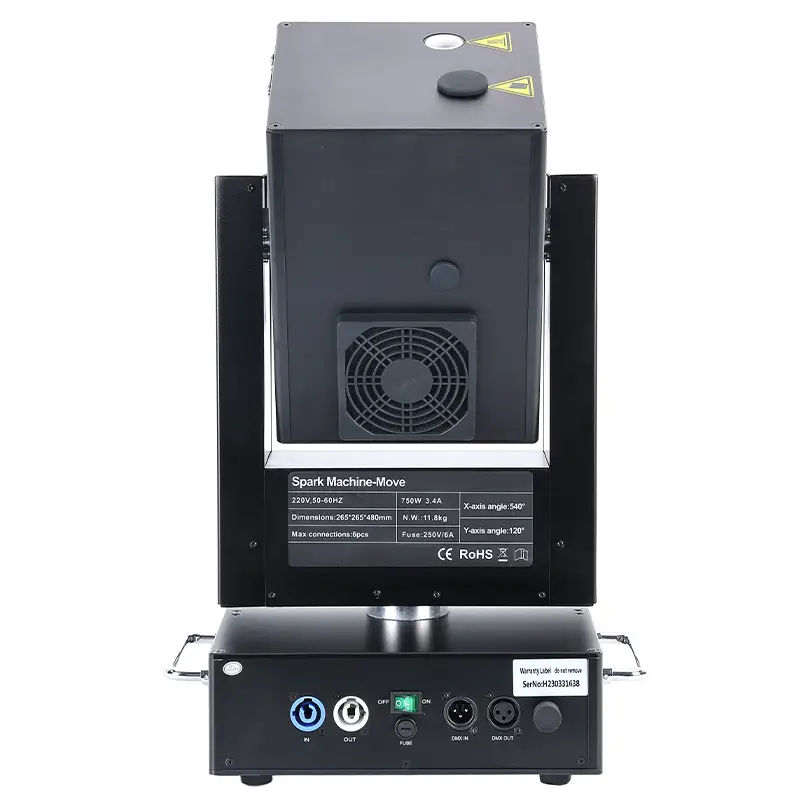 Moving Head Cold Spark Machine Is A Safe Firework Substitute