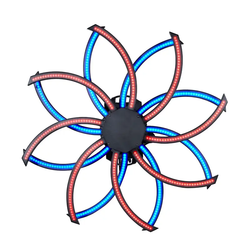Rotating Fan Stage Flower Light