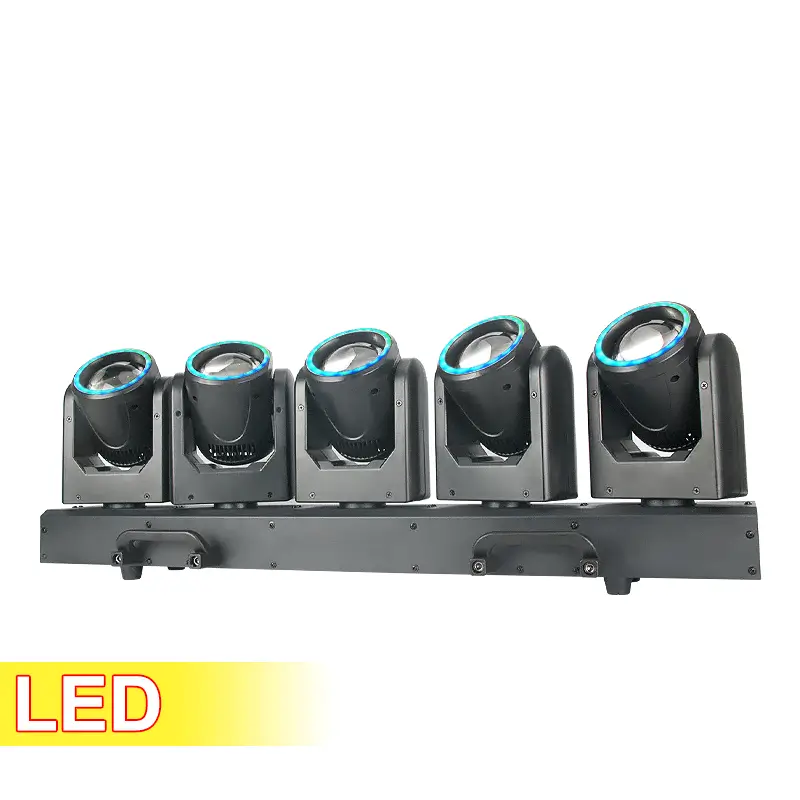 500W 5-Head LED Moving Head Light With Infinite Pan