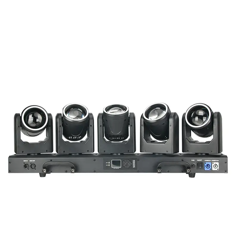 500W 5-Head LED Moving Head Light With Infinite Pan